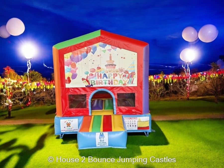 Jumping Castle Happy Birthday Mini. Best Jumping Castle in Sydney.