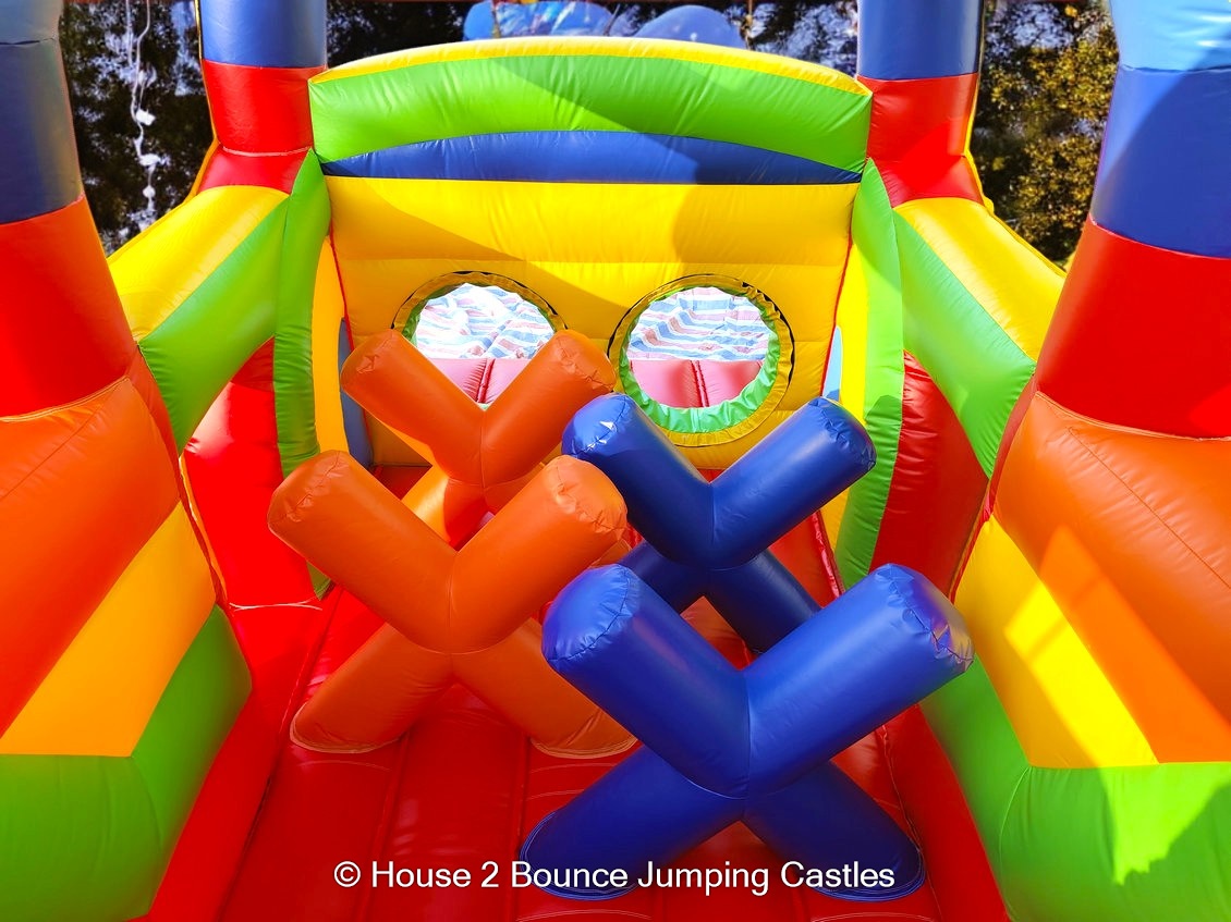 Rainbow Rush - Hire in NSW | House 2 Bounce Jumping Castles